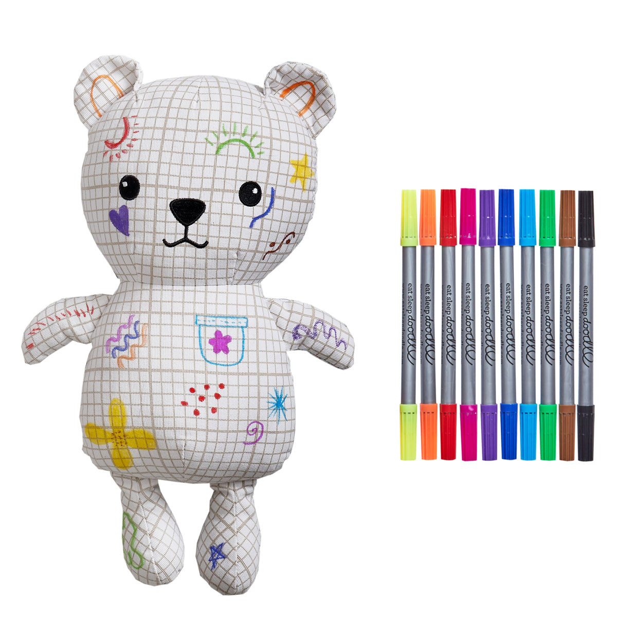 Color Me Plush Doodle Teddy Bear | Wash Out Pens | eatsleepdoodle ...